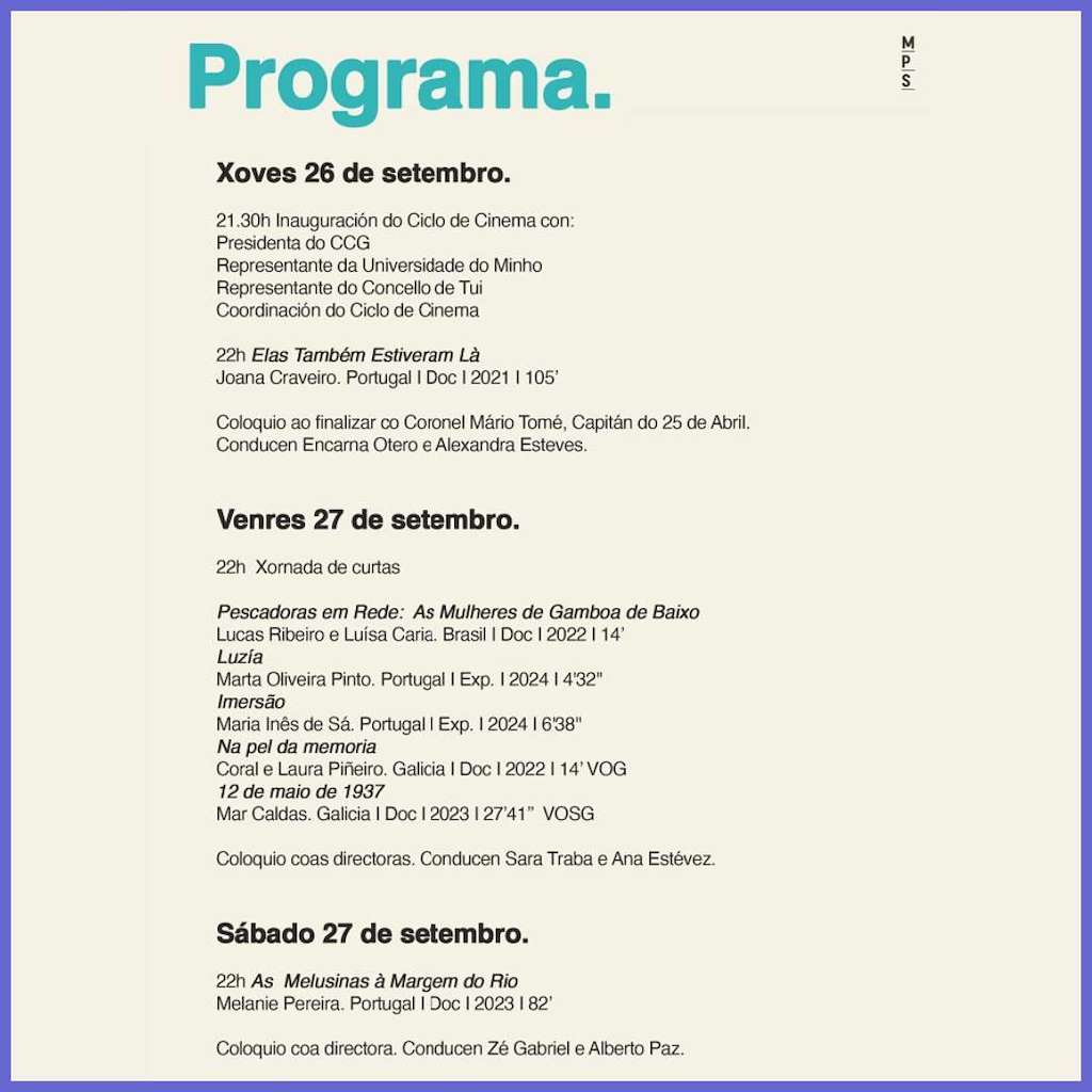 Ciclo de Cinema Galego, Portugués e Brasileiro - Mulleres, Patrimonios ... Ciclo de Cinema Galego, Portugués e Brasileiro - Mulleres, Patrimonios ...