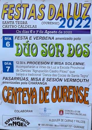 Fiestas en Castro Caldelas, ferias, romerías y festivales