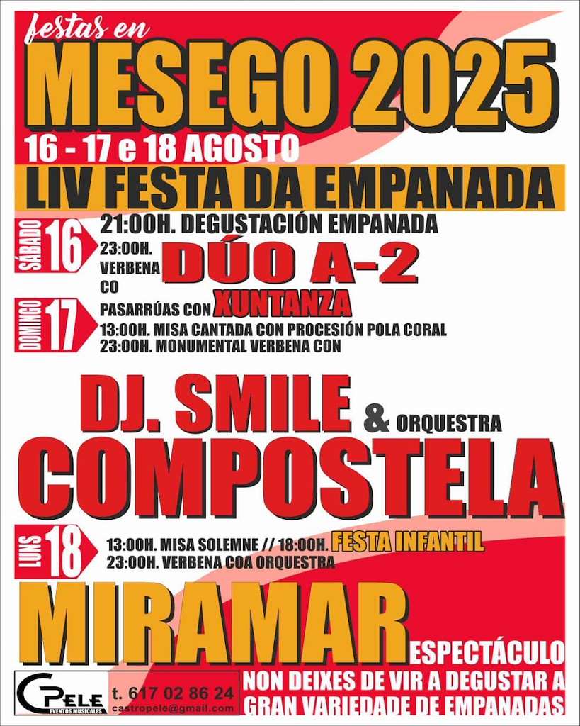 Festas de Mesego - LIII Festa da Empanada en O Carballiño