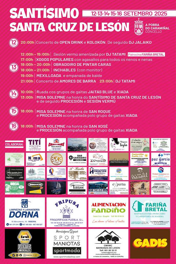 Festas do Santísimo de Santa Cruz de Lesón en A Pobra do Caramiñal