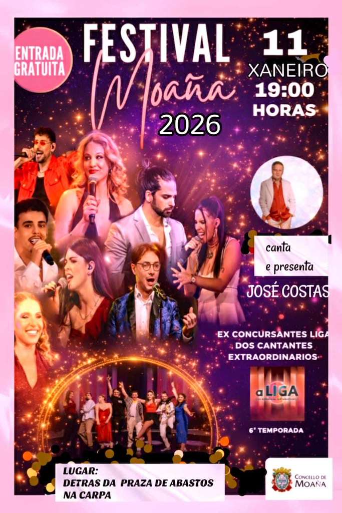 Festival da Liga dos Cantantes Extraordinarios (2026) en Moaña