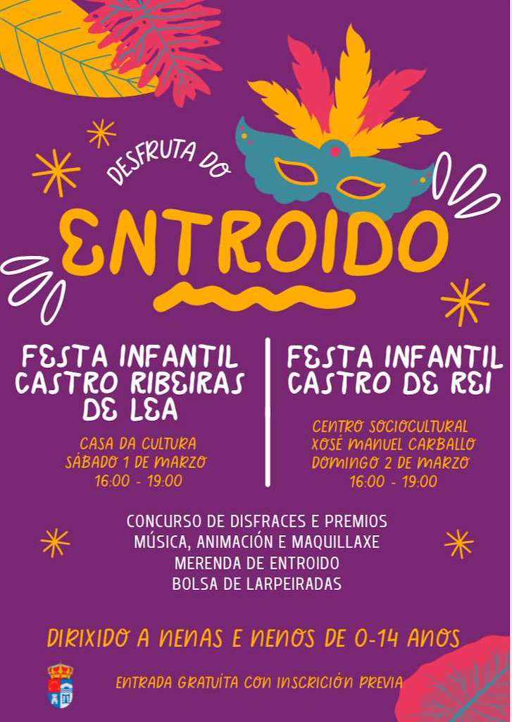 Fiesta Infantil de Carnaval en Castro de Rei