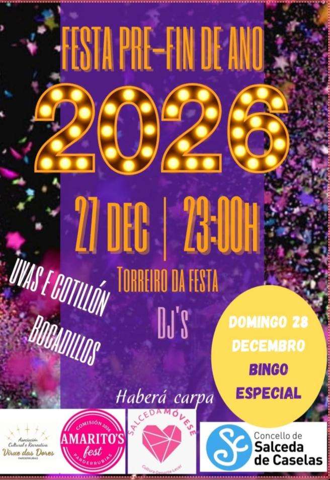 Fiesta Pre-Fin de Año de Parderrubias en Salceda de Caselas