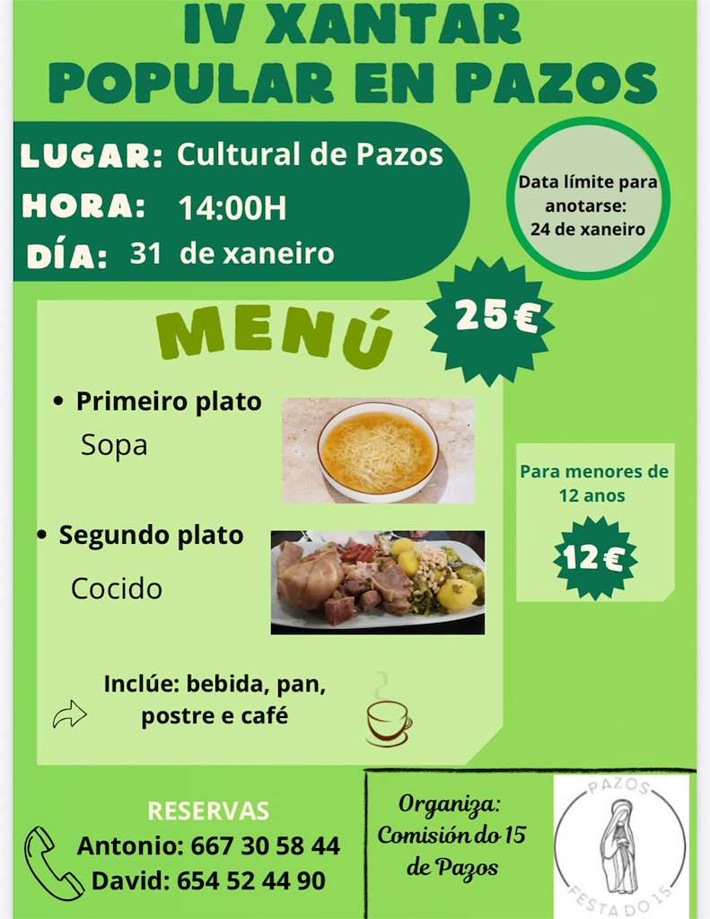 II Xantar Popular en Pazos de Borbén