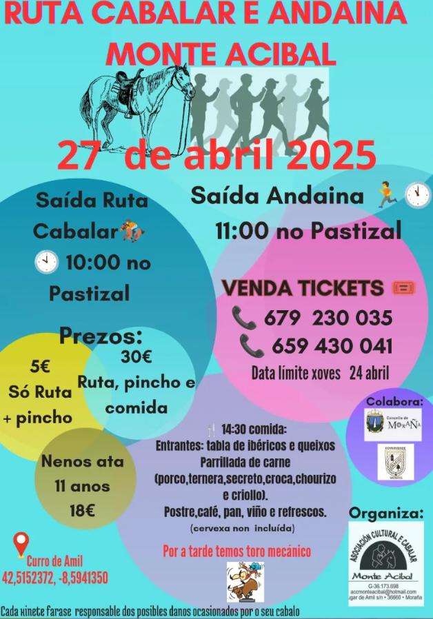 Ruta Cabalar e Andaina Monte Acibal en Moraña