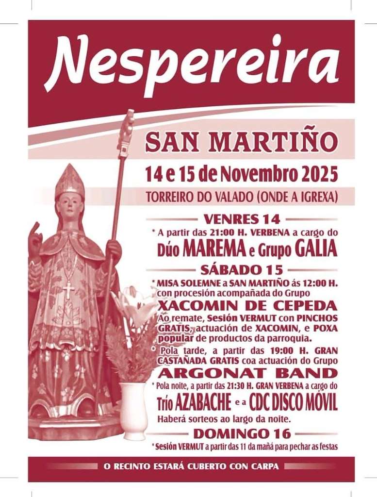 San Martiño de Nespereira en Pazos de Borbén