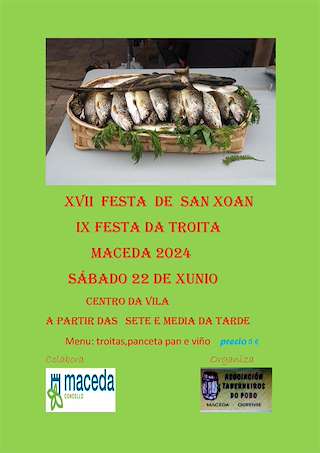 Fiestas de la trucha / troita en Galicia