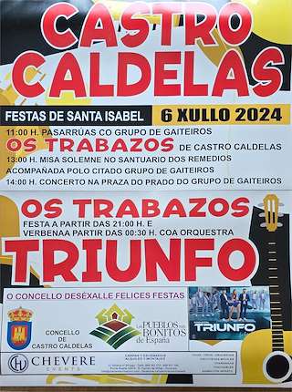 Fiestas en Castro Caldelas, ferias, romerías y festivales