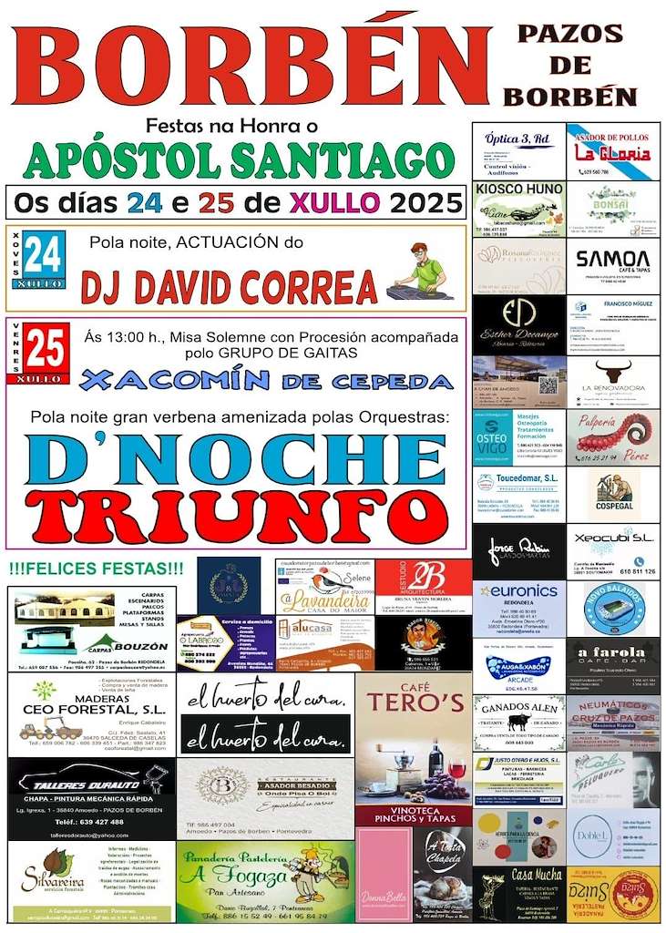 Santiago Apóstol en Pazos de Borbén