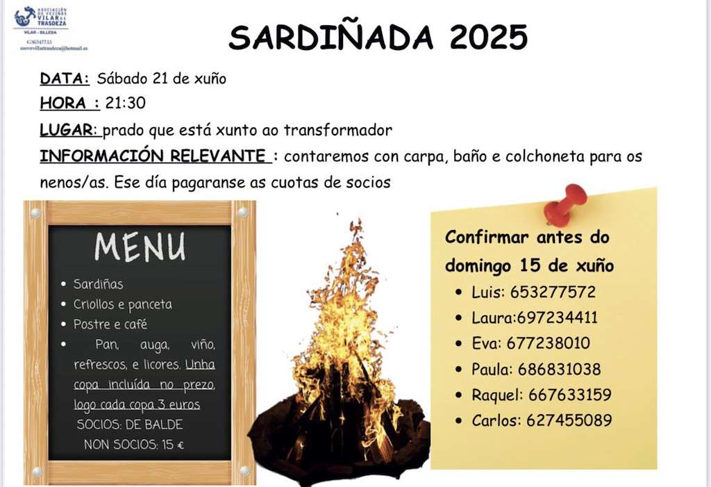 Sardiñada de Vilar de Trasdeza en Silleda