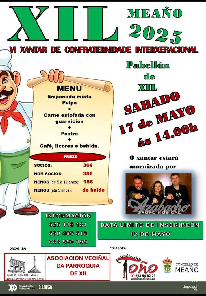 VI Xantar de Confraternidade Interxeracional de Xil en Meaño