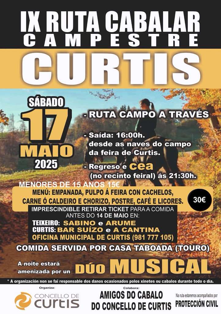 VIII Ruta Cabalar Campestre en Curtis