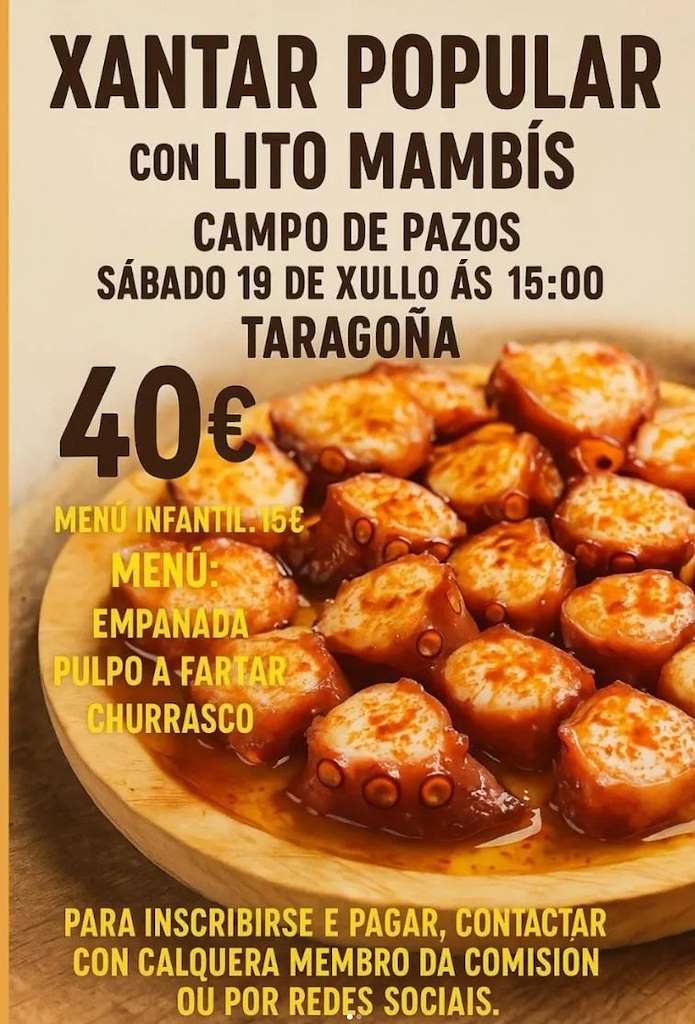 Xantar Popular de Taragoña en Rianxo
