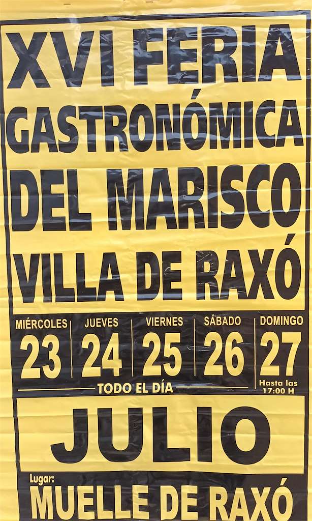 XV Feira Gastronómica do Marisco de Raxó en Poio